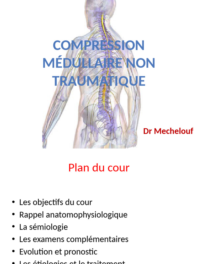 Compression Médullaire Non Traumatique | PDF | Moelle épinière | Nerf