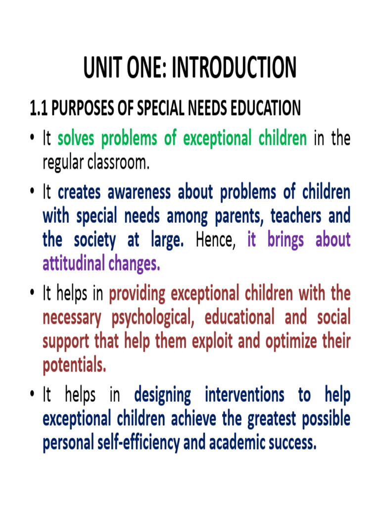 Special Needs Education Overview | PDF | Inclusion (Education) | Human Eye