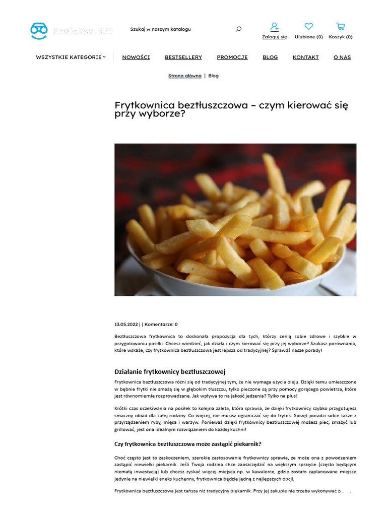 Frytkownica Beztłuszczowa Co Trzeba Wiedziec | PDF
