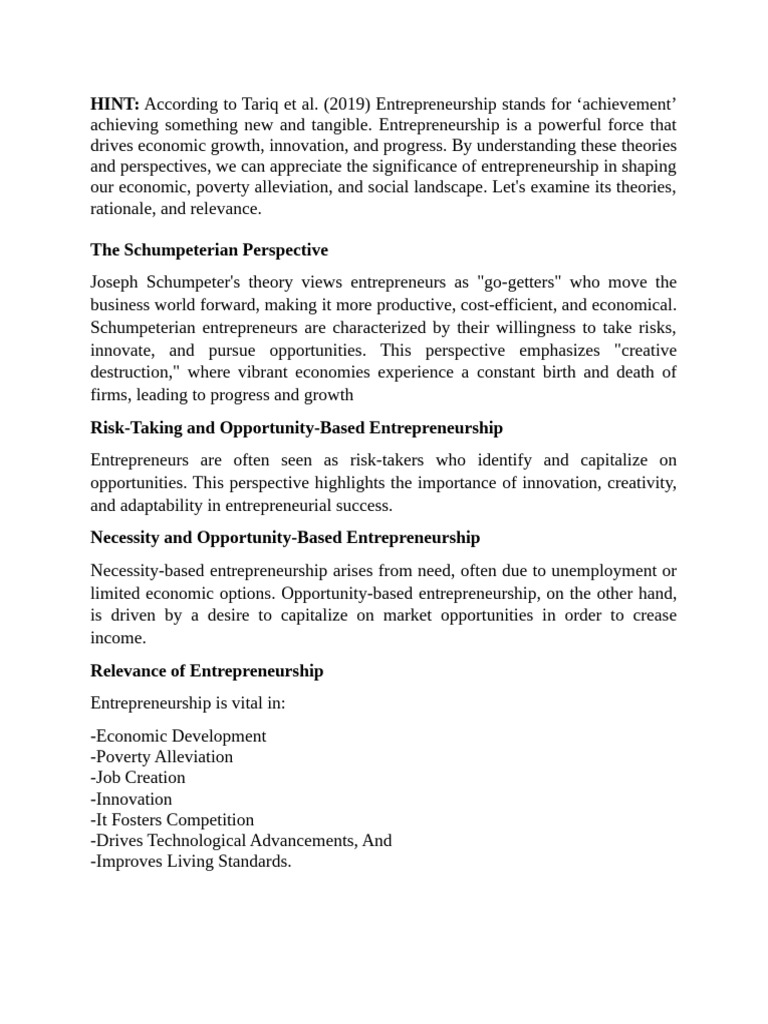 Entrepreneurship Notes | PDF | Entrepreneurship | Innovation