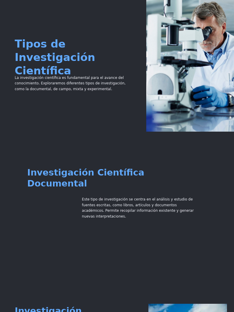 Tipos de Investigación Científica | PDF | Experimentar | Epistemología ...