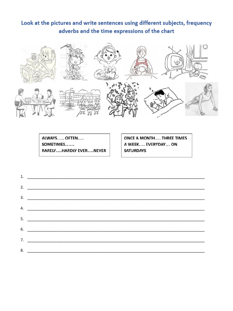 Simple Present Writing | PDF