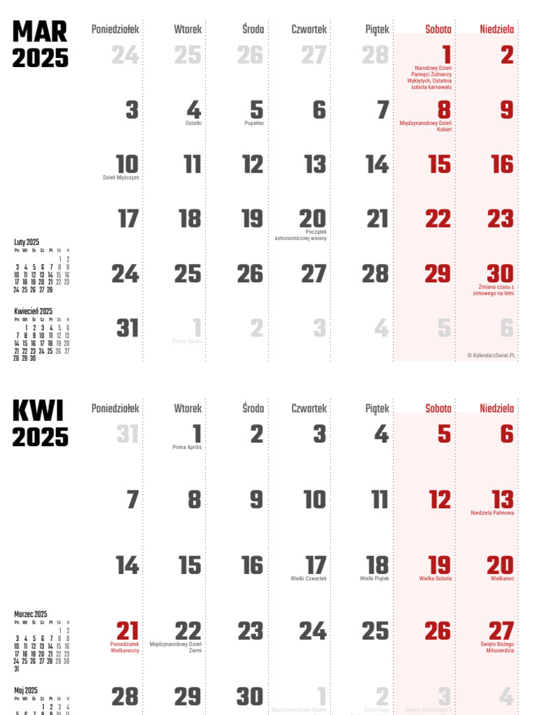 Marzec 2025 - Luty 2026 | PDF