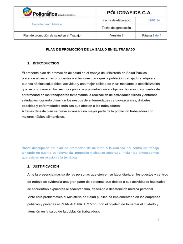Plan Activate y Vive Mod | PDF | Lavado de manos | Alimentos