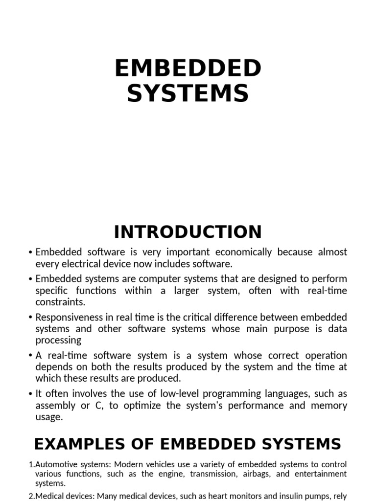 Embedded Systems | PDF | Embedded System | Internet Of Things