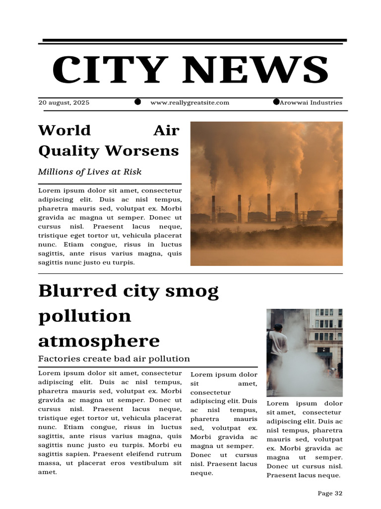 White Illustrated Environment Magazine | PDF