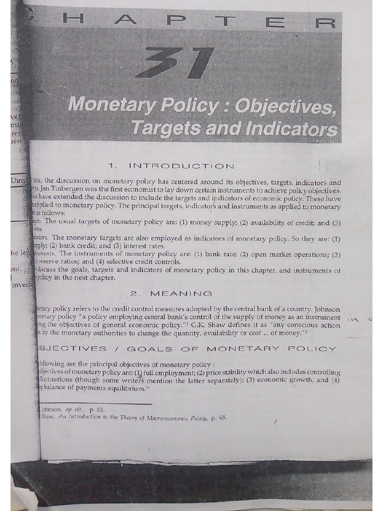 Monetary Economics | PDF