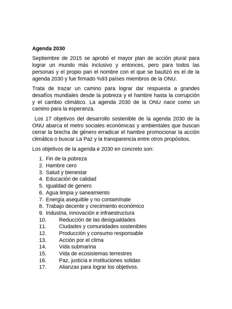 Agenda 2030 | PDF