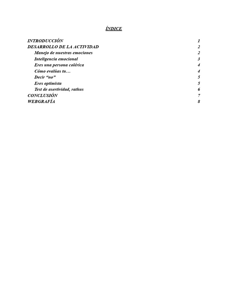 Actividad UT5 | PDF | Las emociones | Evaluación