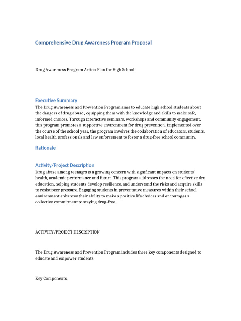 Revised Drug Awareness Program | PDF | Substance Abuse | Social Psychology