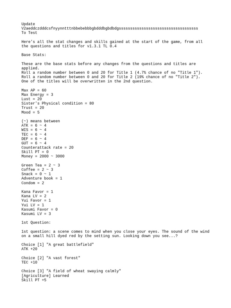 Guide - Imouto! Life Fantasy - V2 - Copie | PDF