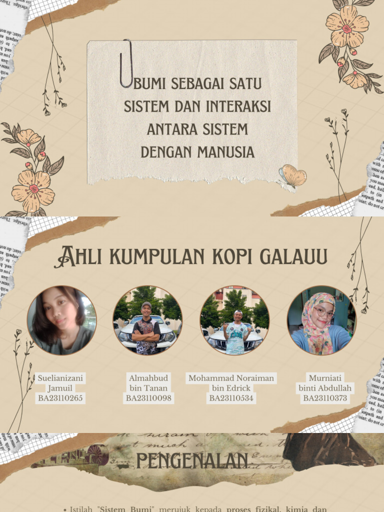 Bumi Sebagai Satu Sistem Dan Interaksi Antara Sistem Dengan Manusia ...