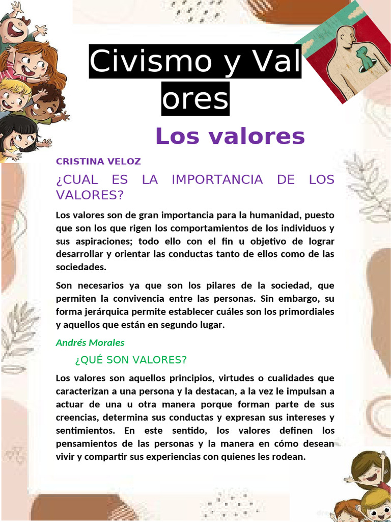 Civismo y Valores | PDF | Sociedad | Tolerancia