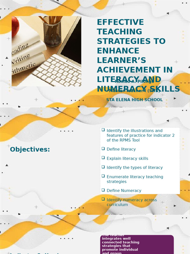 Lac Powerpoint Presentation For Literacy and Numeracy Skills | PDF | Reading Comprehension ...