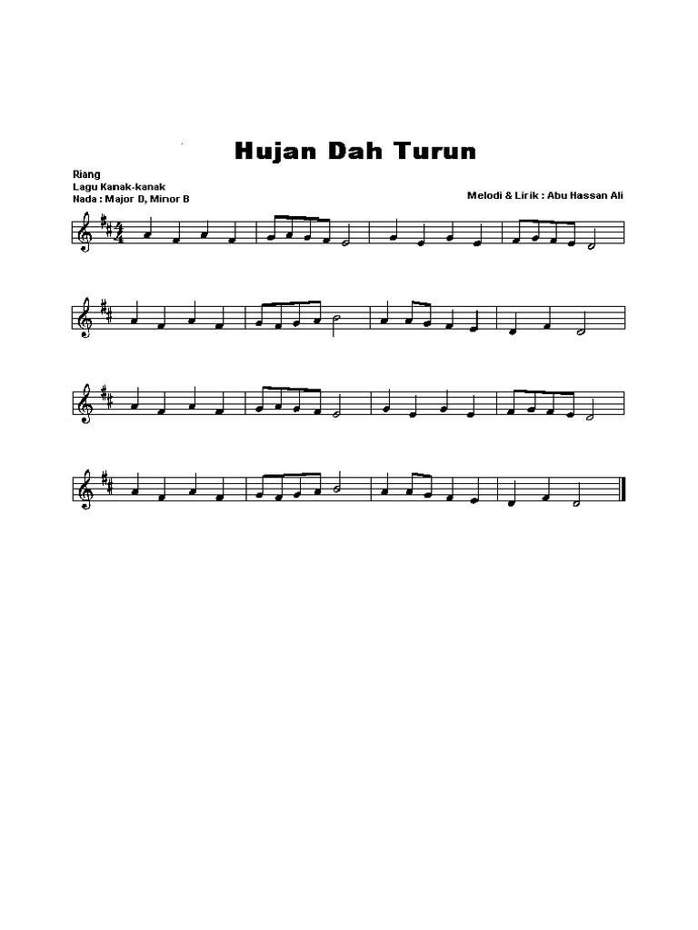 Hujan Dah Turun | PDF