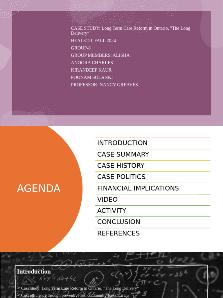 Health Care Policy Case Study Group 8 Alisha Anoora Kirandeep Poonam | PDF | Long Term Care | Taxes