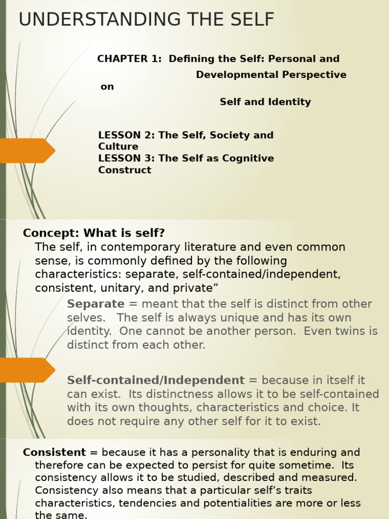 Lesson 2 | PDF | Self Concept | Self