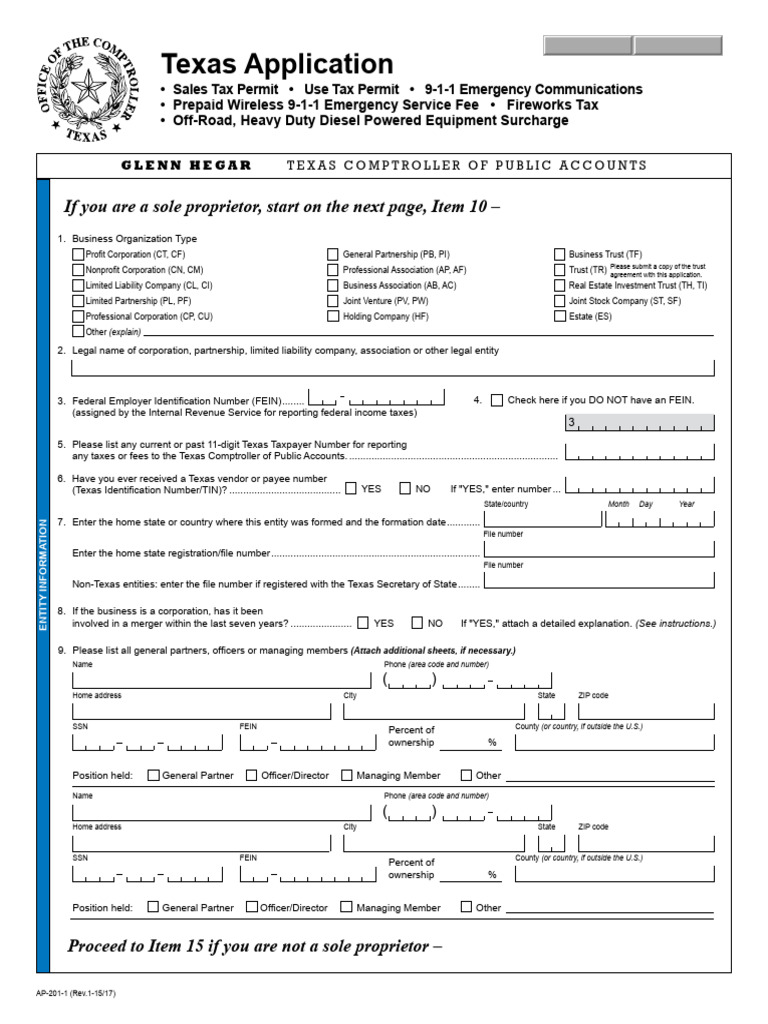 Texas Reale Form | PDF | Sales Taxes In The United States | Social ...
