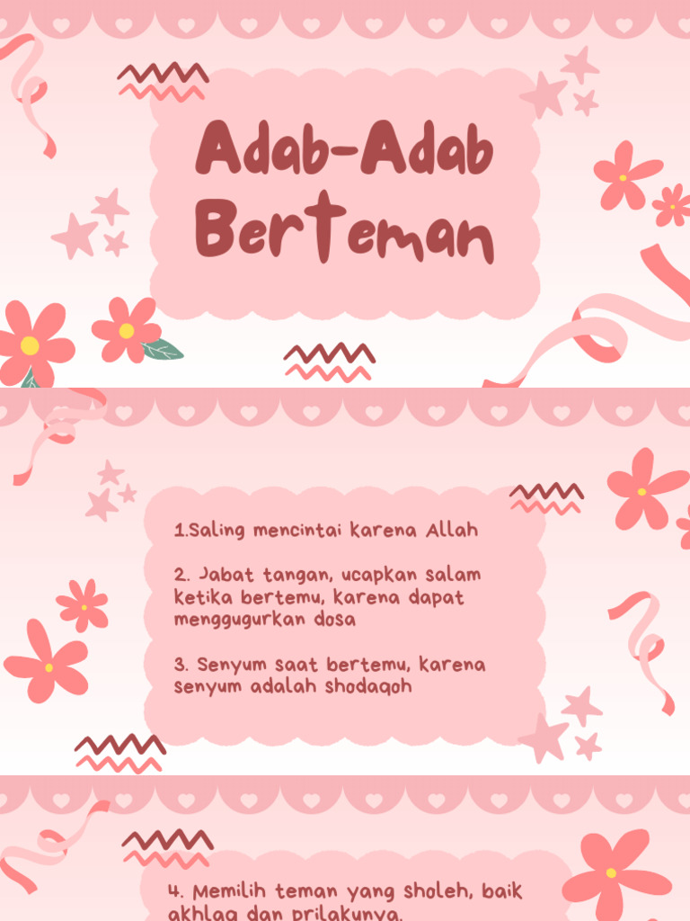 Adab-Adab Berteman | PDF