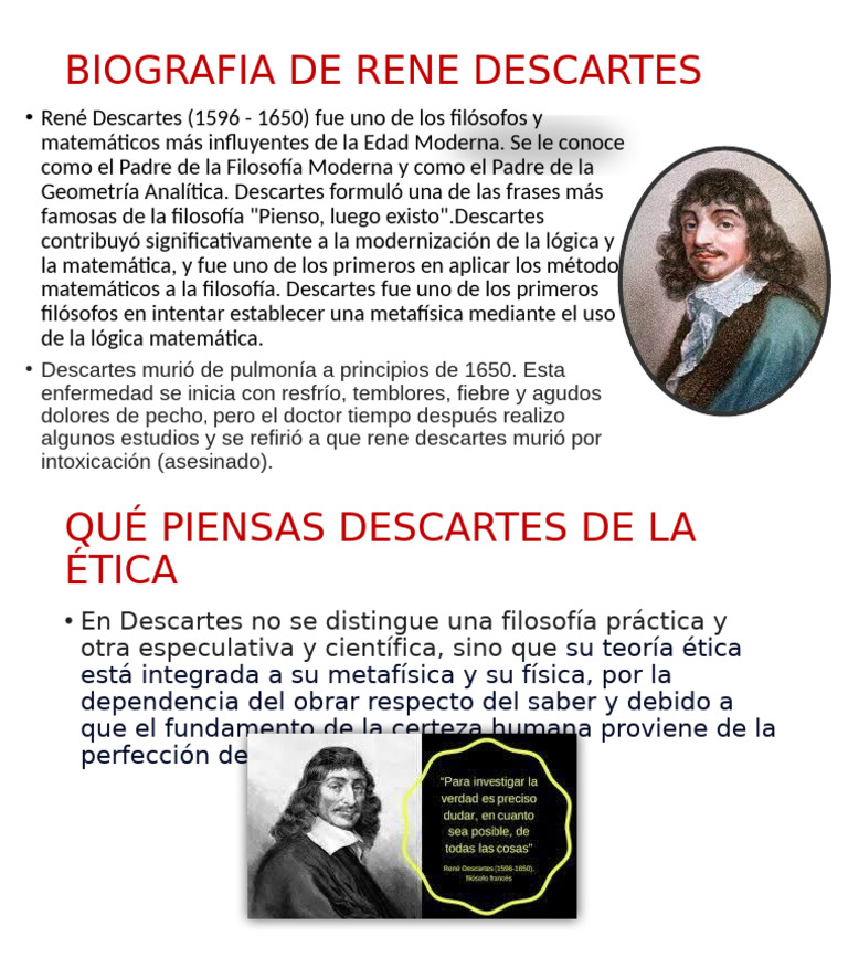 Biografia de Rene Descartes | PDF
