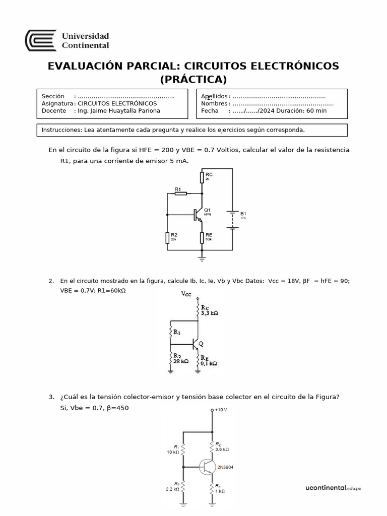 Ep (Grupo 2) - Circuitos Electrónicos - Práctica | PDF