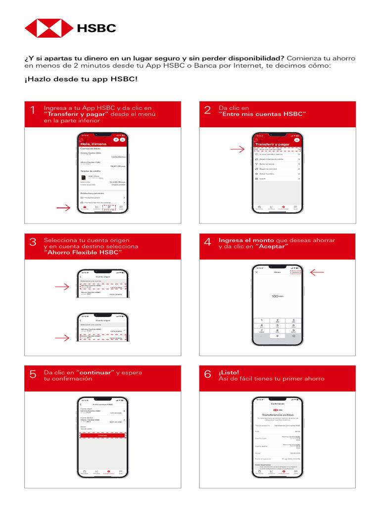 Ahorro Rápido con App HSBC | PDF | Bancos | Cuenta de depósito