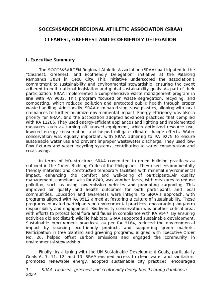 Narratives Cleanest Greenest and Ecofriendly Delegation Palaro 2024 ...