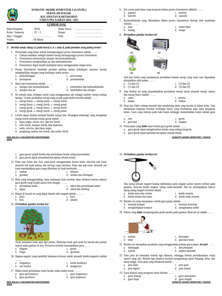 Soal Sumatif Akhir Semester 1 Kelas 4 Mapel Seni Tari Sekolahdasar Net - EmriDev