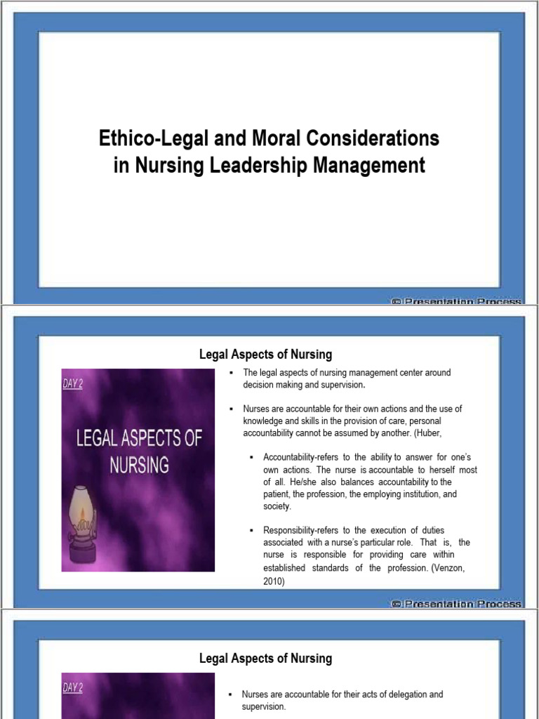 Nursing Leadership: Legal and Ethical Insights | PDF | Negligence ...