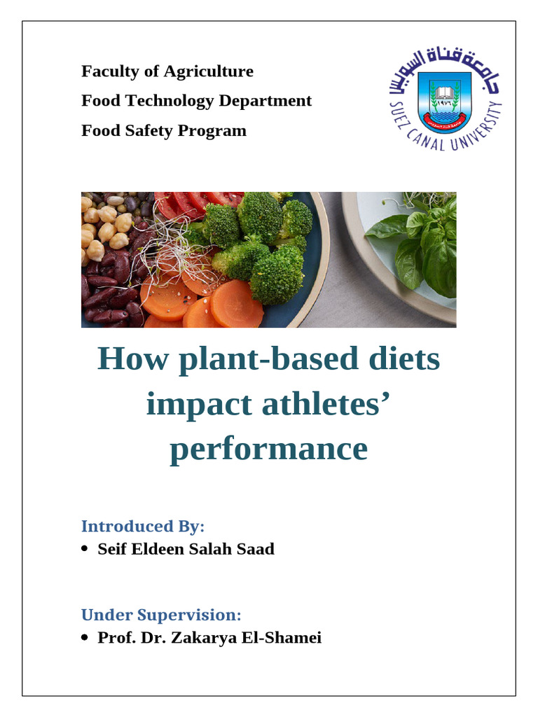 How Plant-Based Diets Impact Athletes' Performance | PDF | Diet ...