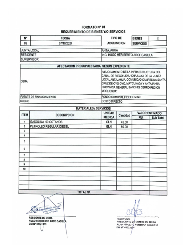 Req Combustible | PDF