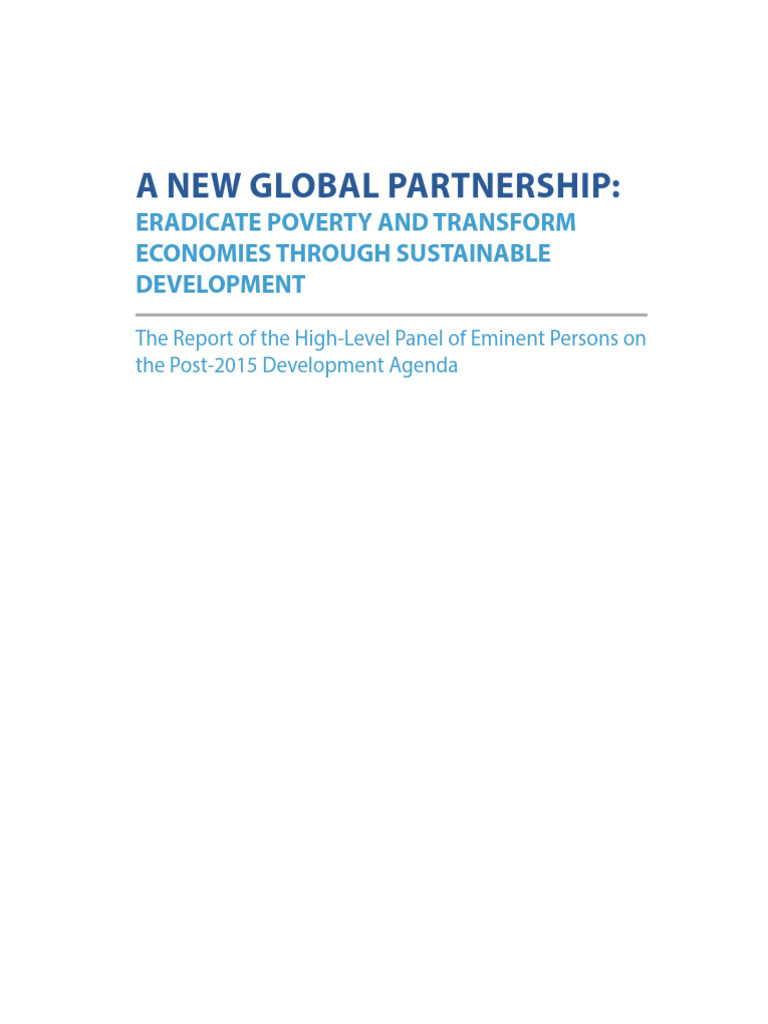 02 UN Report | PDF | Millennium Development Goals | Sustainability