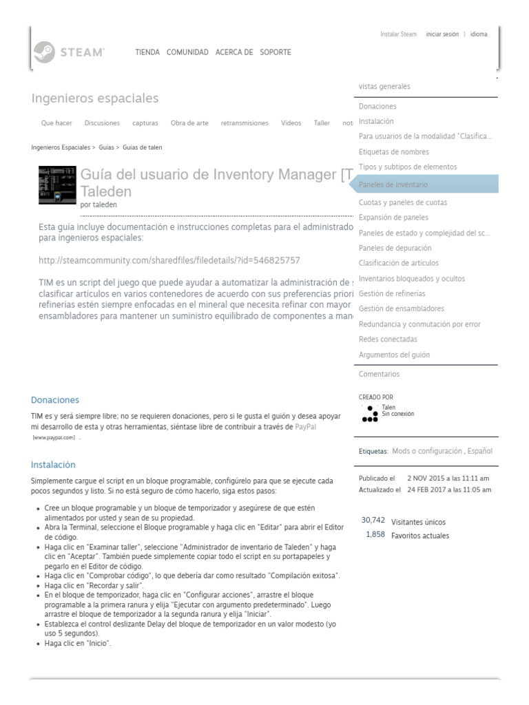 Comunidad Steam - Guía - Taleden's Inventory Manager (TIM) User's Guide ...
