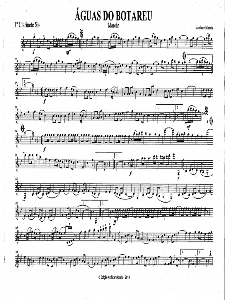 Águas Do Botareu - 1ºclarinete | PDF