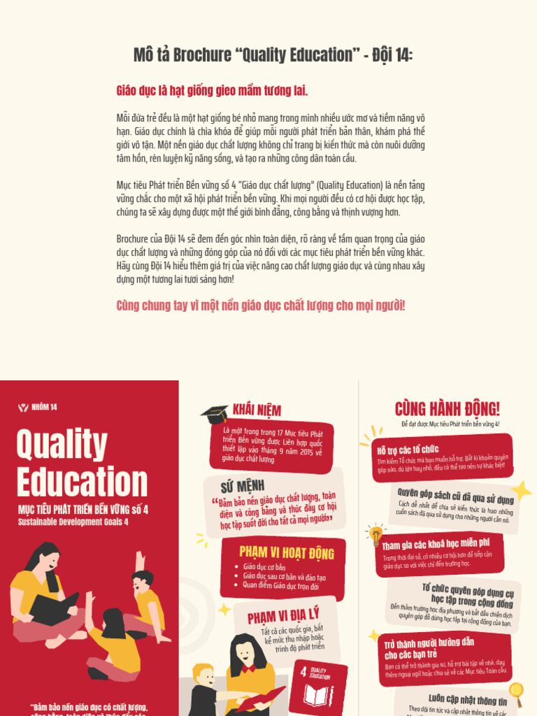 Đ I 14 Brochure Quality Education | PDF