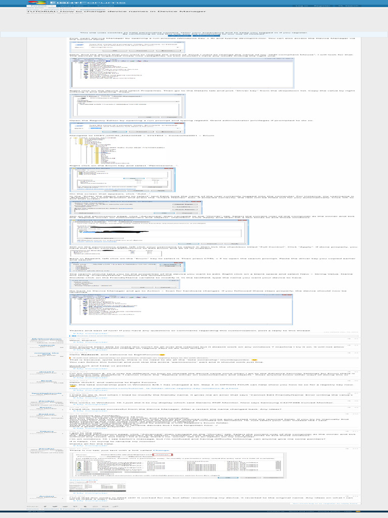 TUTORIAL - How To Change Device Names in Device Manager - Windows 8 Help Forums | PDF | Windows ...
