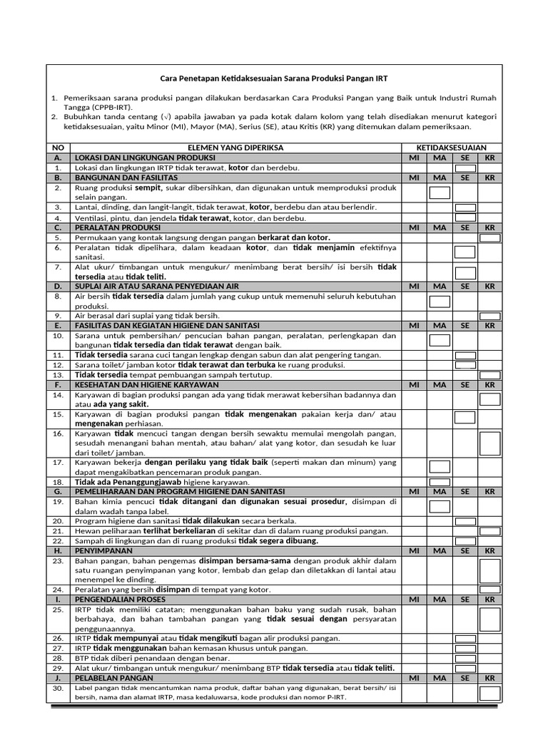 Form Pemeriksaan Pirt | PDF