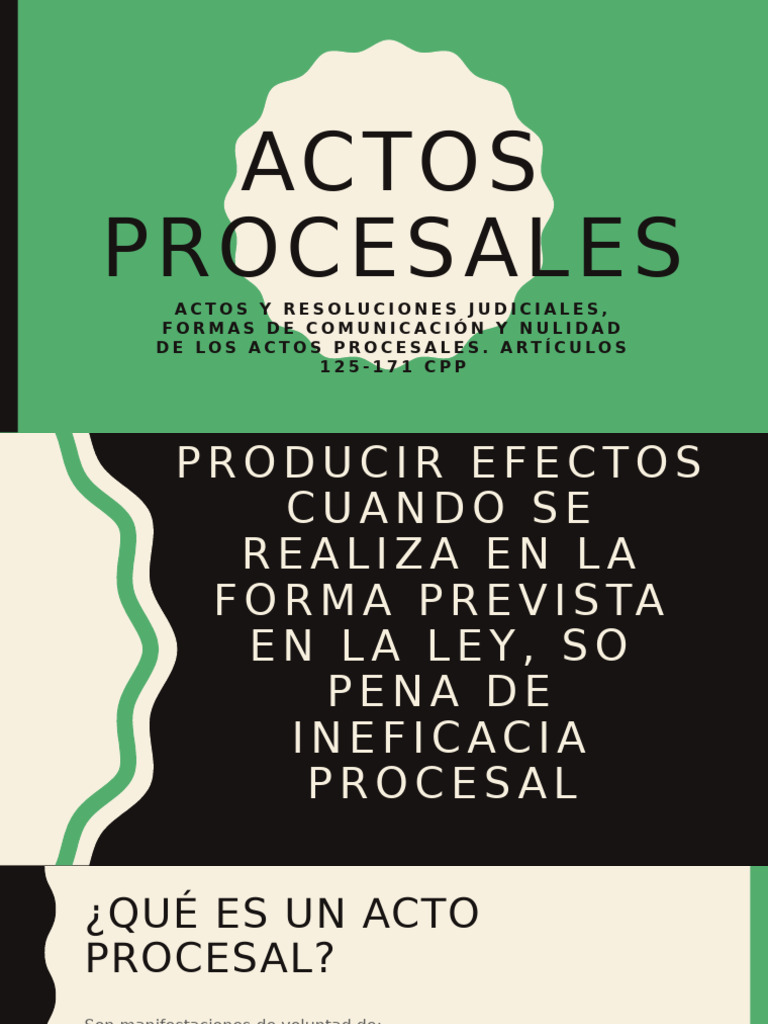 Actos Procesales y Nulidades en Derecho | PDF | Ley procesal | Nulo (ley)