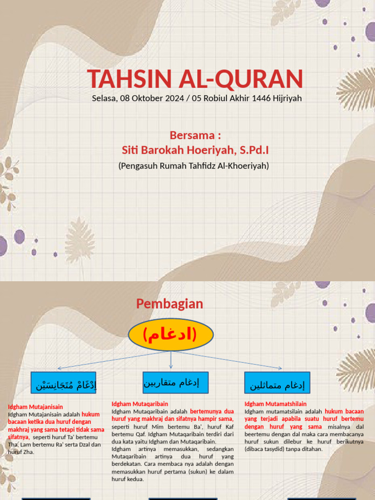 Macam-Macam Idghom | PDF
