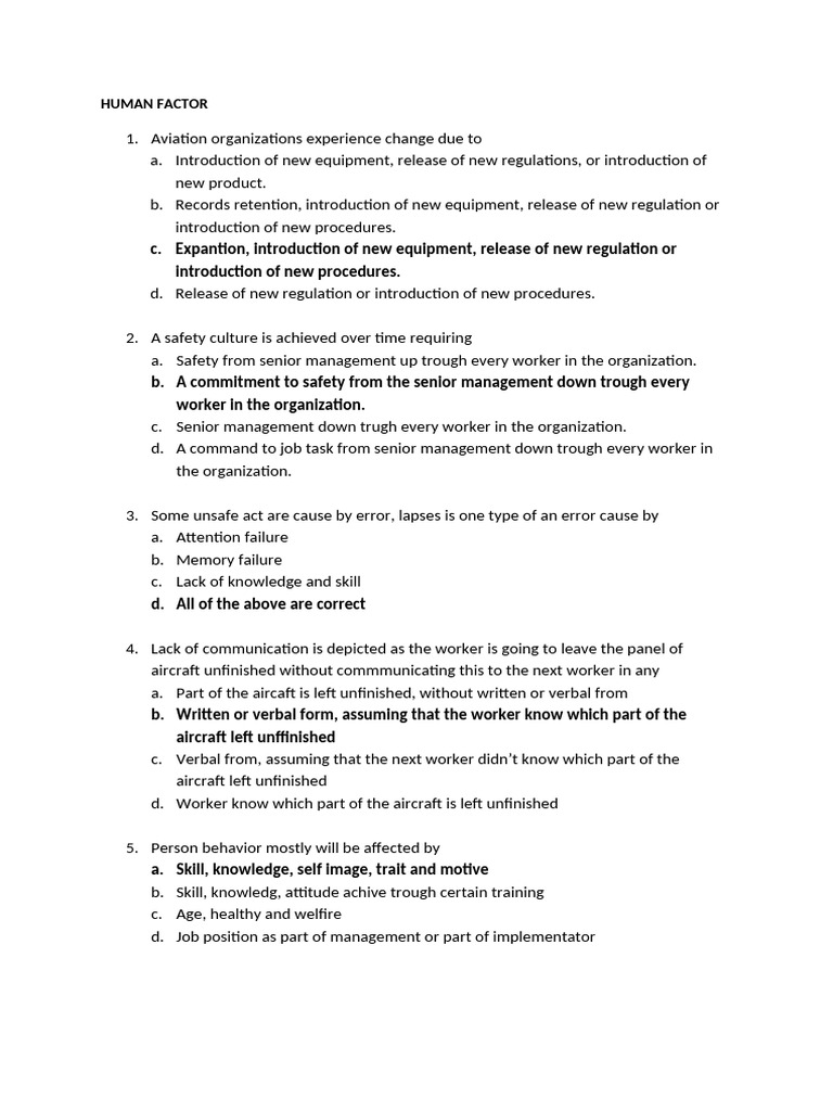 Understanding Human Factors in Aviation | PDF | Workload | Error