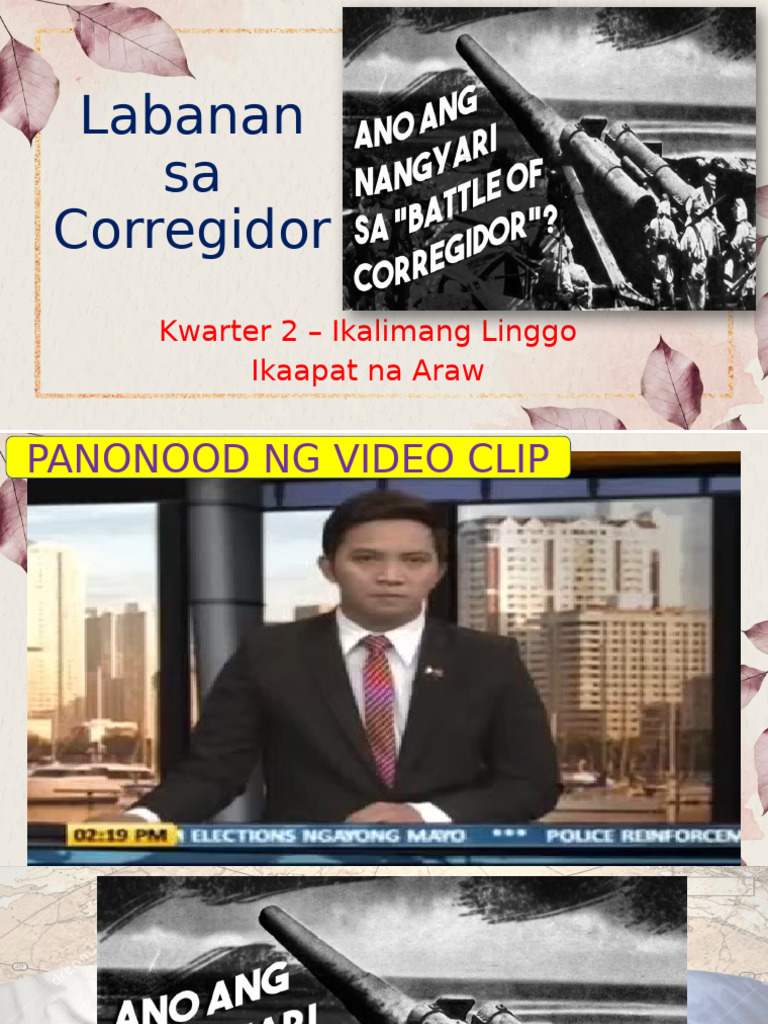 AP6 - Q2 - W5 - D4 - Labanan Sa Corregidor | PDF