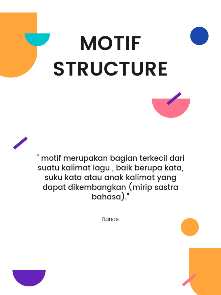 Motif Structure Presentation | PDF