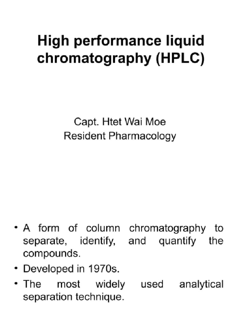 Pcognosy - HPLC | PDF