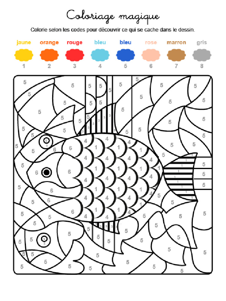 Coloriage Magique | PDF
