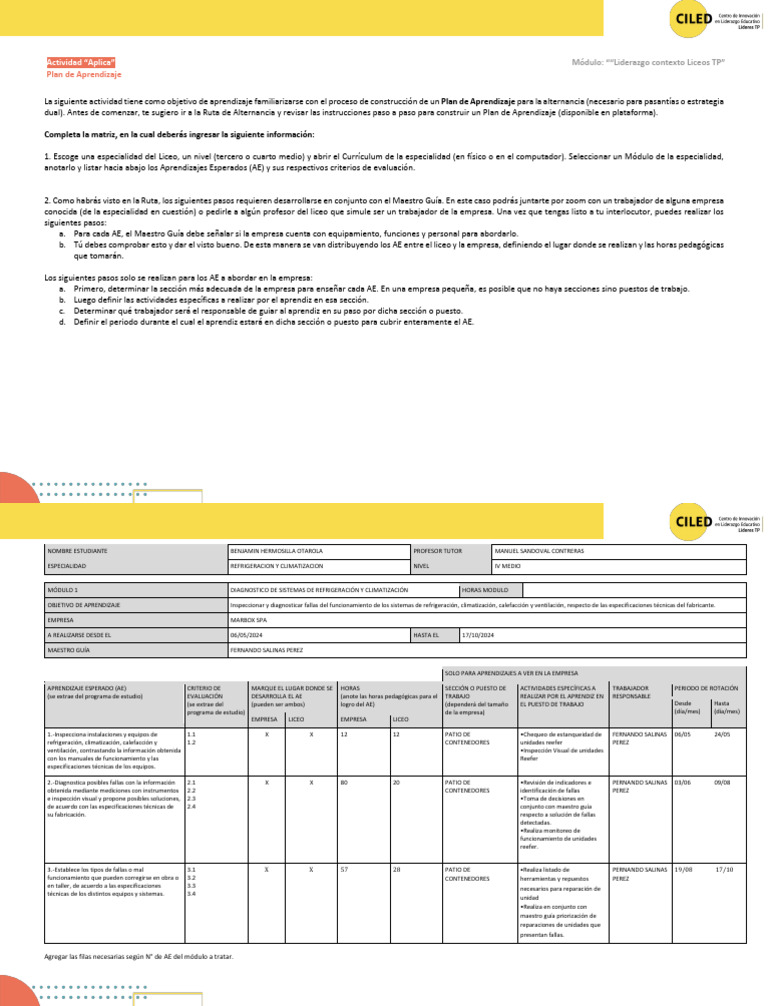 2 Aplica Modulo 5 | PDF | Aprendizaje | Plan de estudios