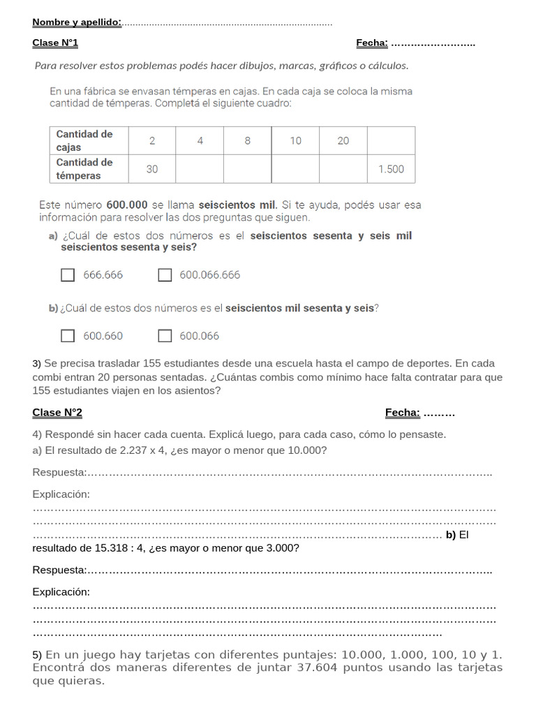 Prueba Matematica 2023 | PDF | Matemáticas