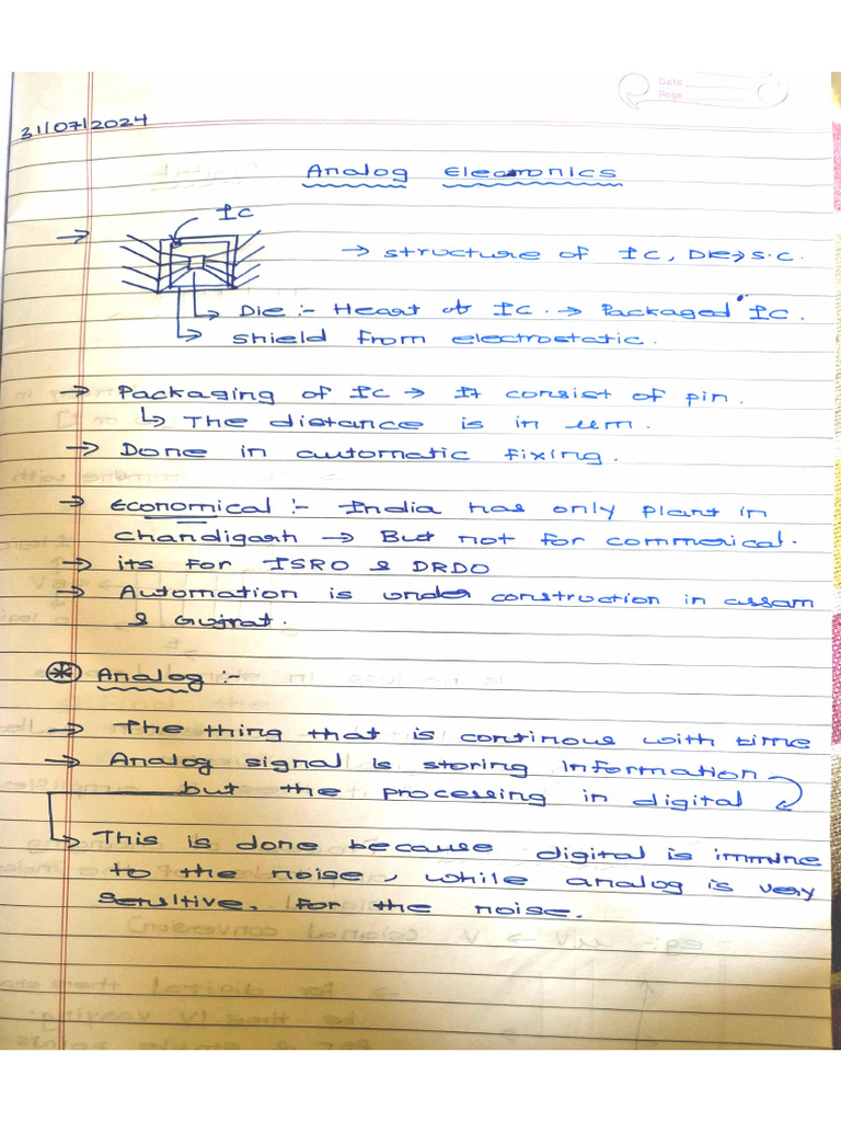 Analog Electronics Notes-1 | PDF