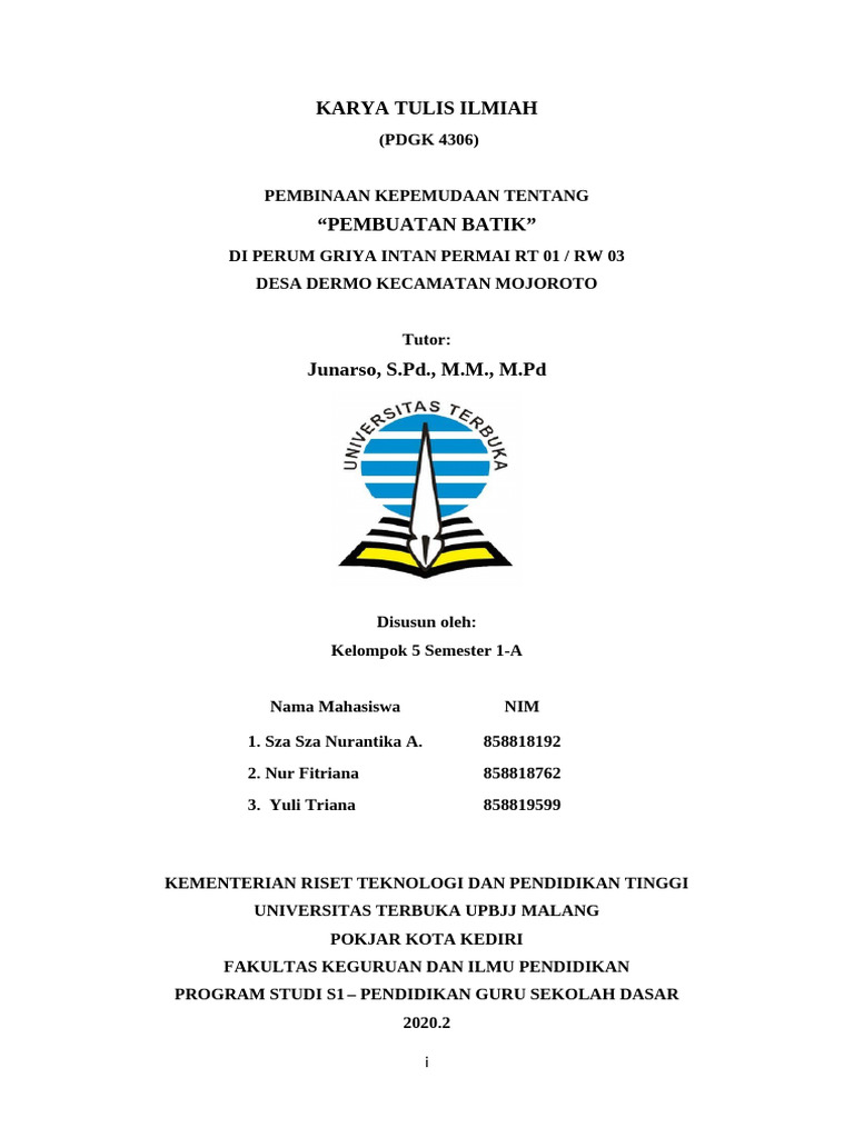 Karya Ilmiah Kelompok 5 | PDF