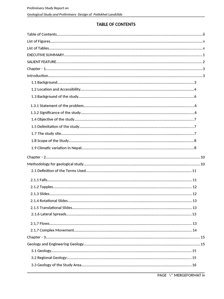 Preliminary Landslide Patlekhet Report-1 | PDF | Landslide | Earth Sciences