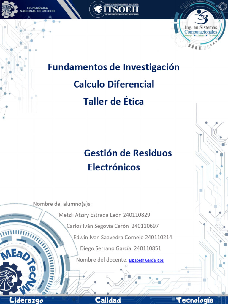 Documentación - Gestion de Residuos Electronicos | PDF | Residuos ...